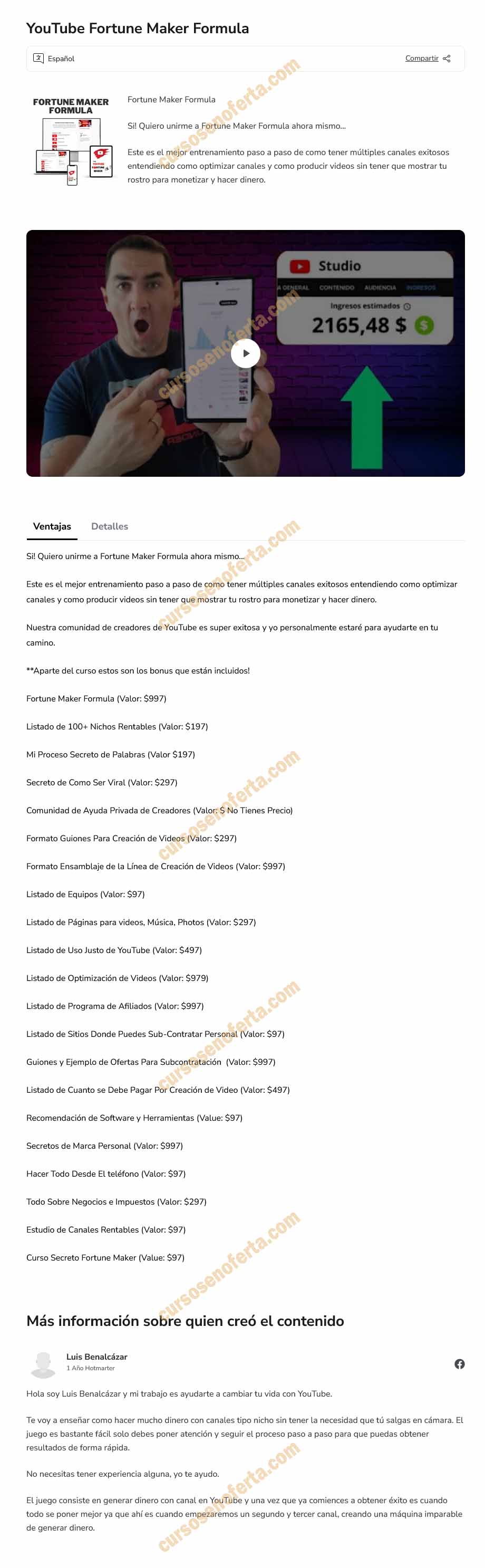 YouTube Fortune Maker Formula - cursosenoferta.com